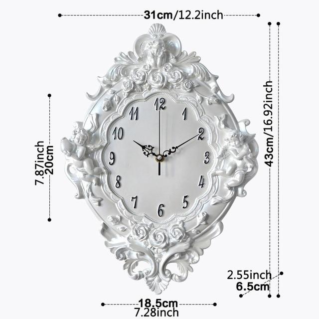 Antique Quartz Angel Wall Clock