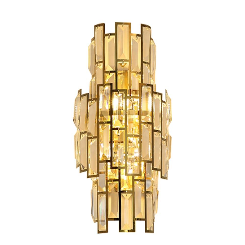 Avenila Speciality Modern Crystal Gold Wall Hotel Sconce Lamp