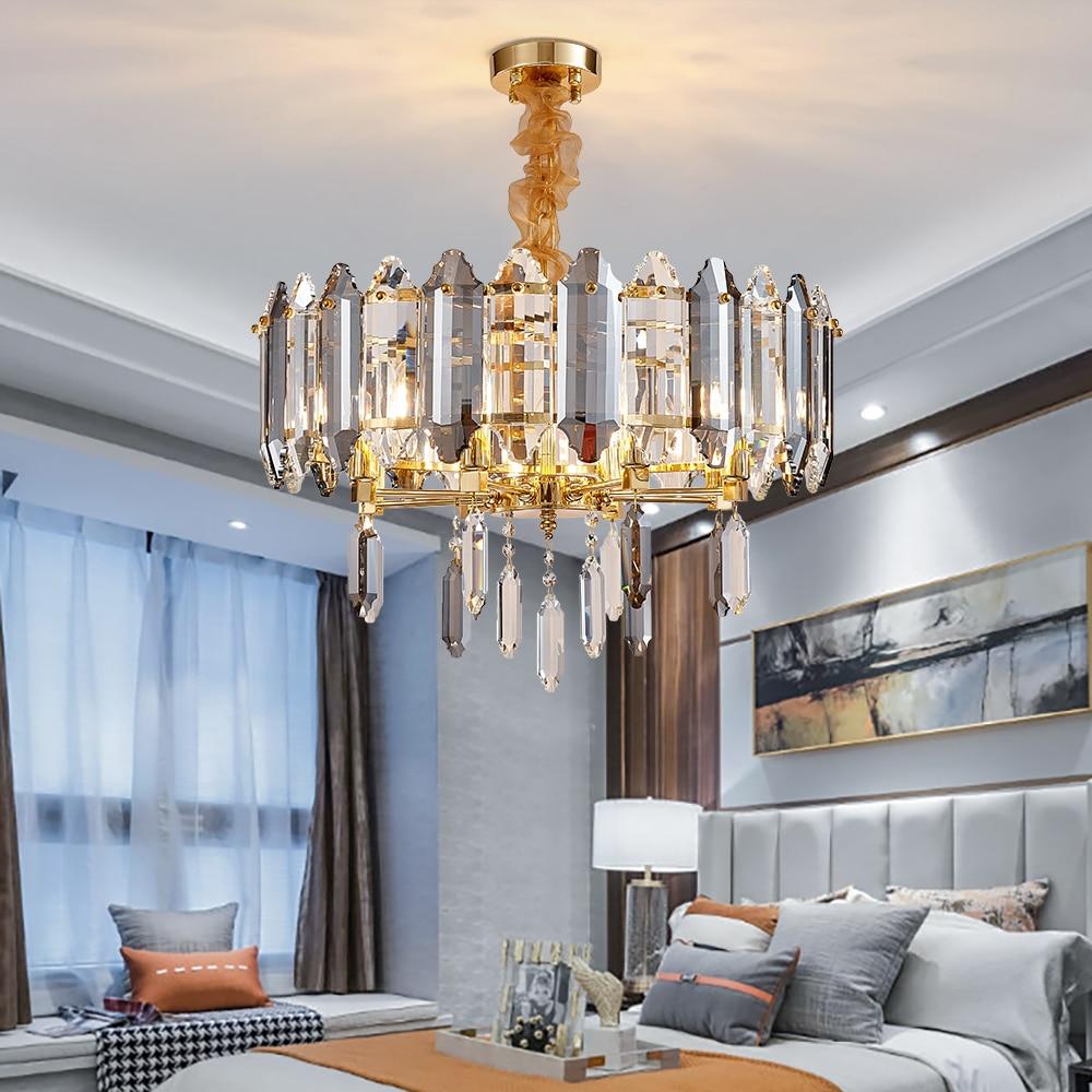Luxury Round Crystal Chandelier Lighting for Living Room