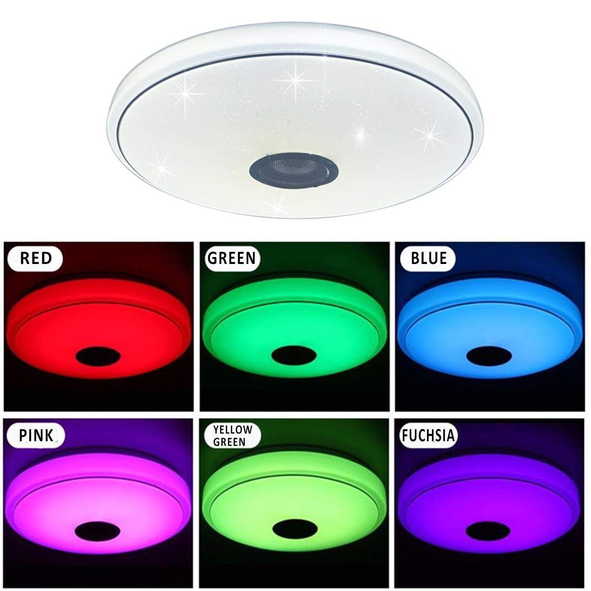 Modern RGB LED Ceiling Lights Home Lighting 36W-60W Bluetooth with Rem