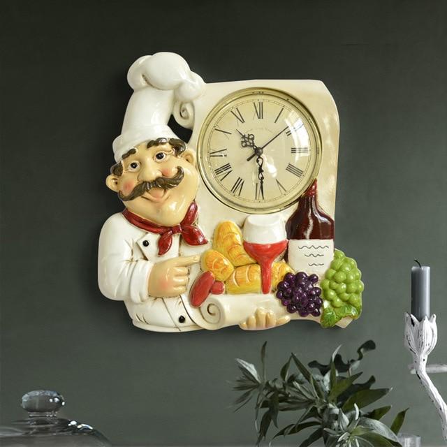 Vintage Italian Chef Wall Clock